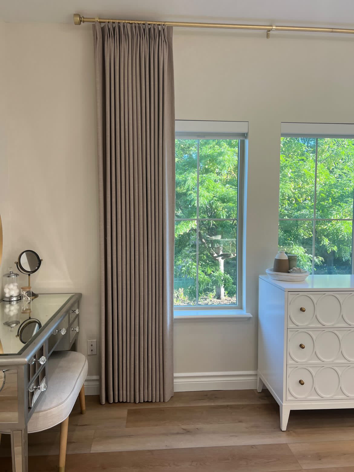 Flax Linen Curtains & Drapes Pinch Pleated | Kelly – Neutral Curtains