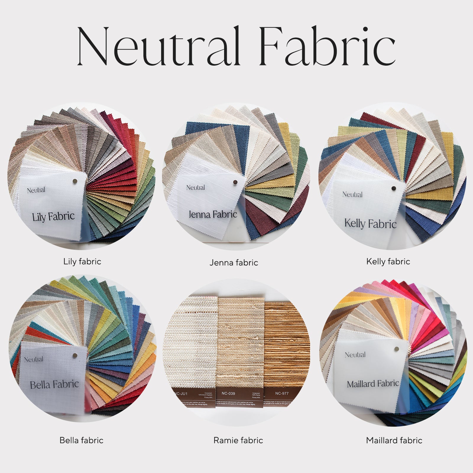 Neutral Fabric Collection – Neutral Curtains