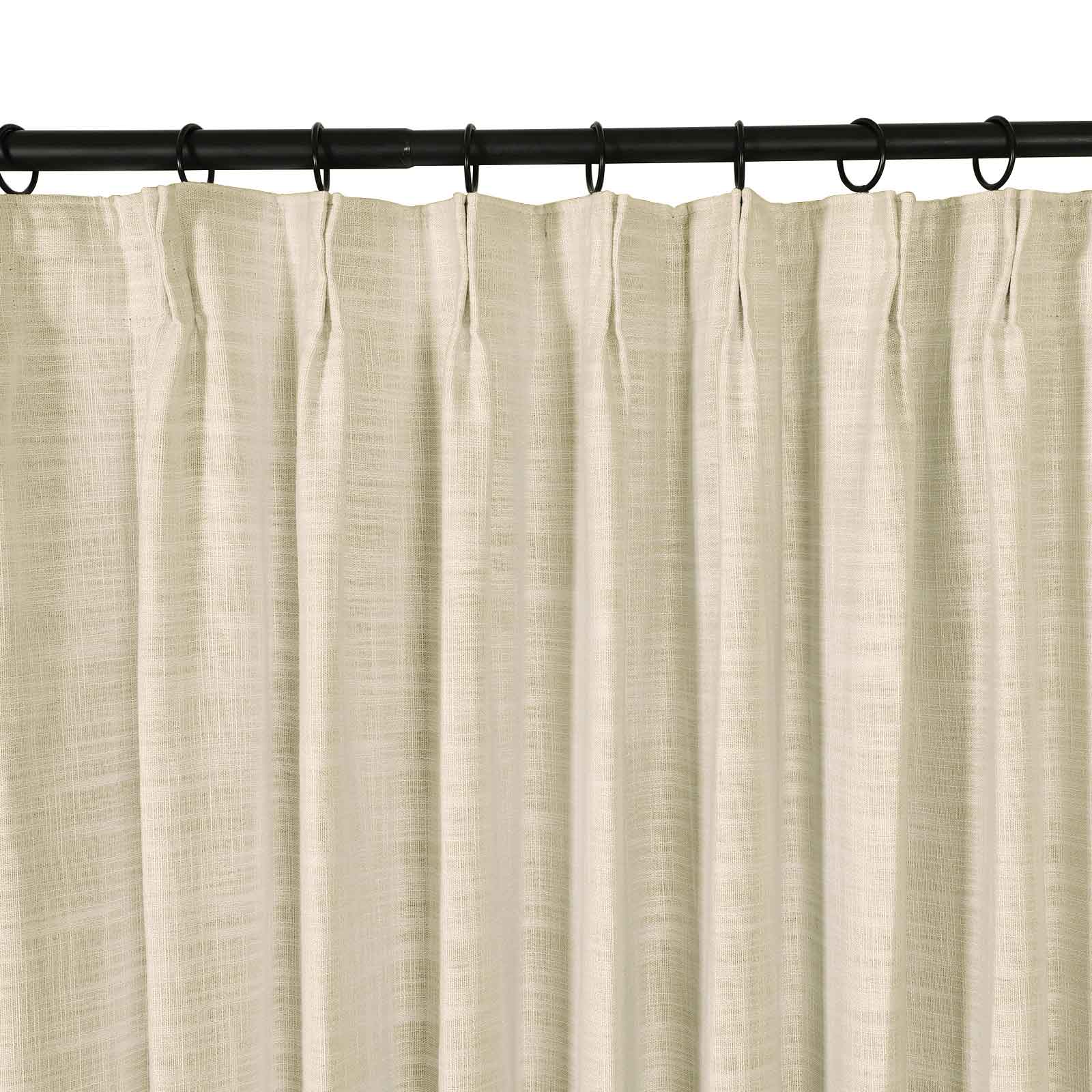 Flax Linen Curtains & Drapes Pinch Pleated | Kelly – Neutral Curtains