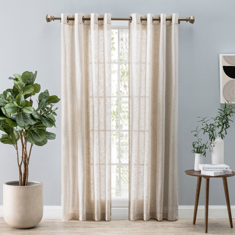 Lily Linen Curtains & Drapes Grommet – Neutral Curtains