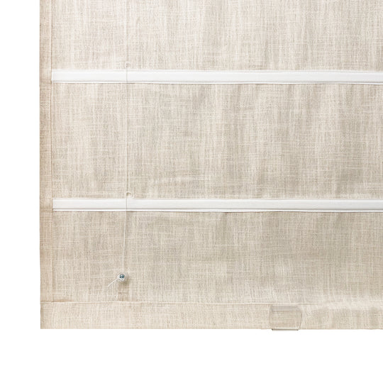 Liz Linen Herringbone Roman Shades & Blinds for French Door